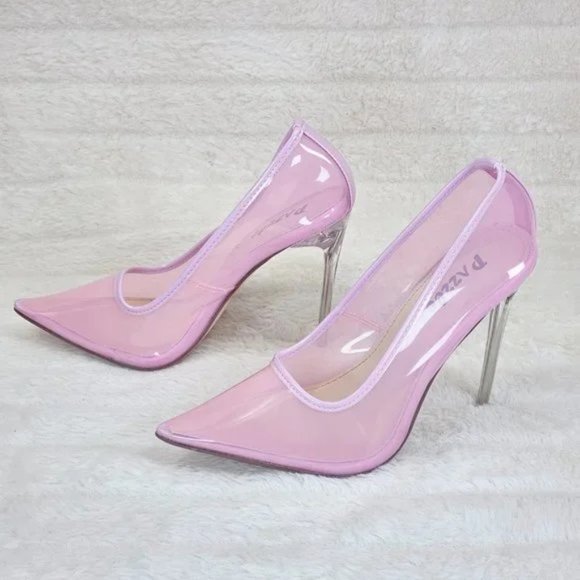 Pazzle | Shoes | Jelly Translucent High Heel Pointy Toe Stiletto Pumps ...